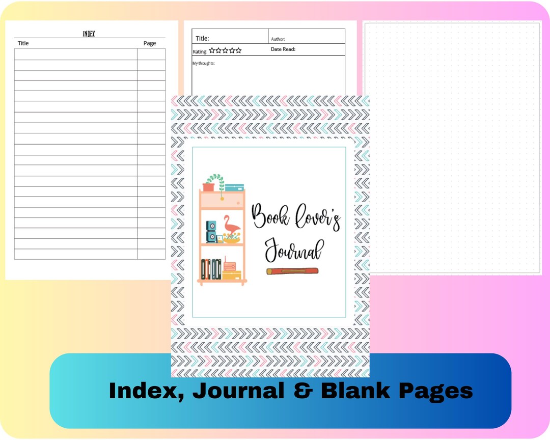 A5 Book Journal Printable | Reading Log, Reviews (digital Download) - Etsy