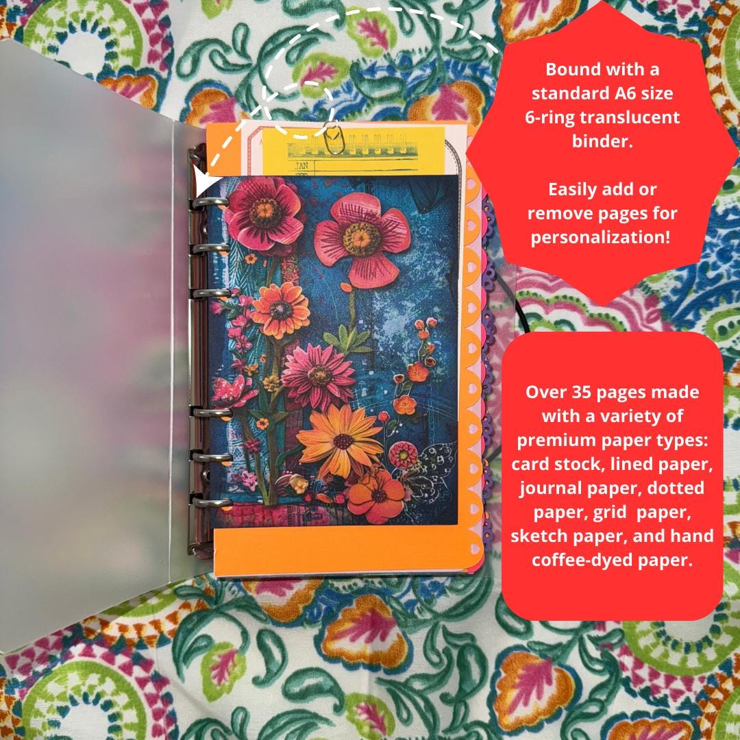 Junk Journal Planner Binder Junk Journal Memory Keeper Creative Journal ...