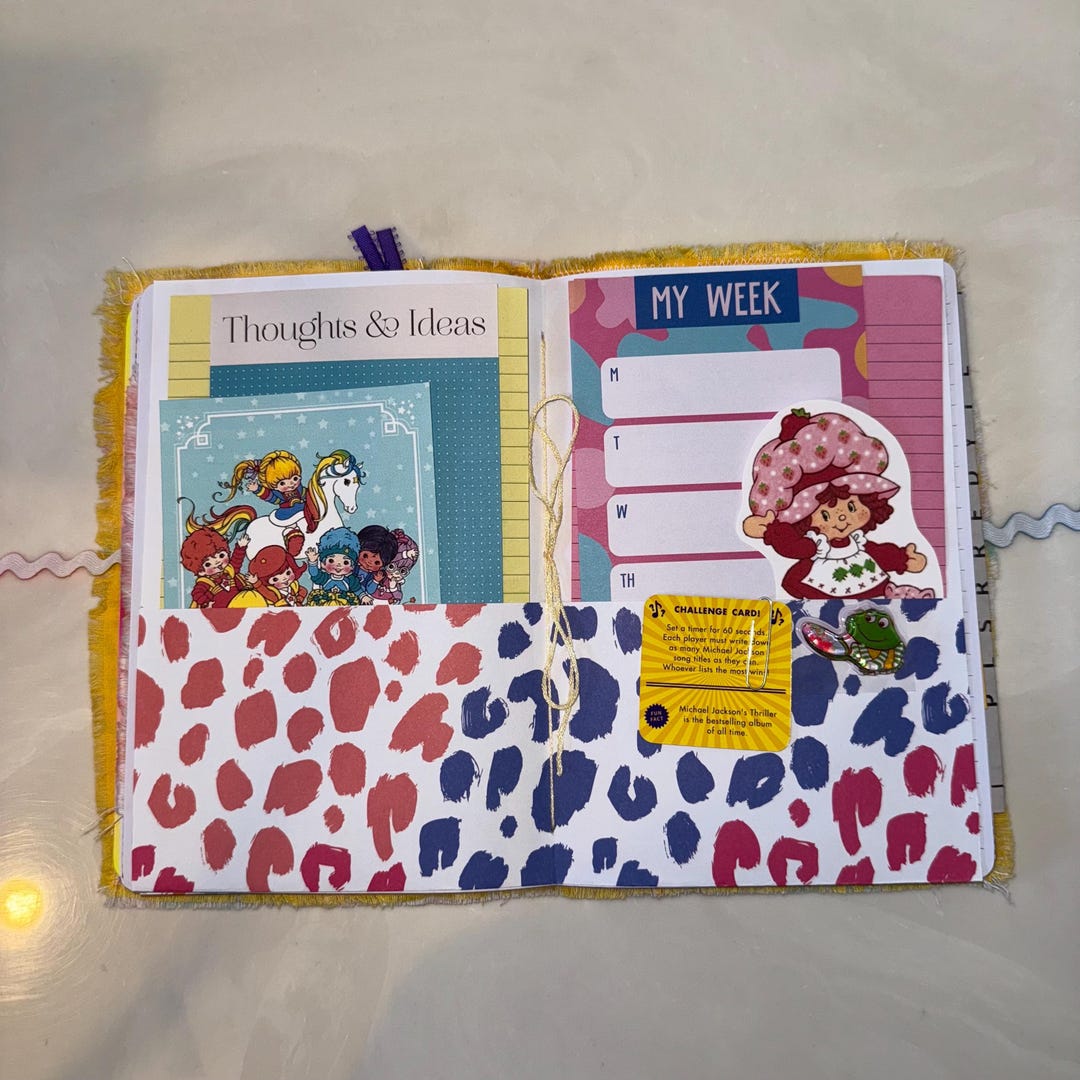 Nostalgia Themed Journal - Handmade Junk Journal - Altered Composition ...