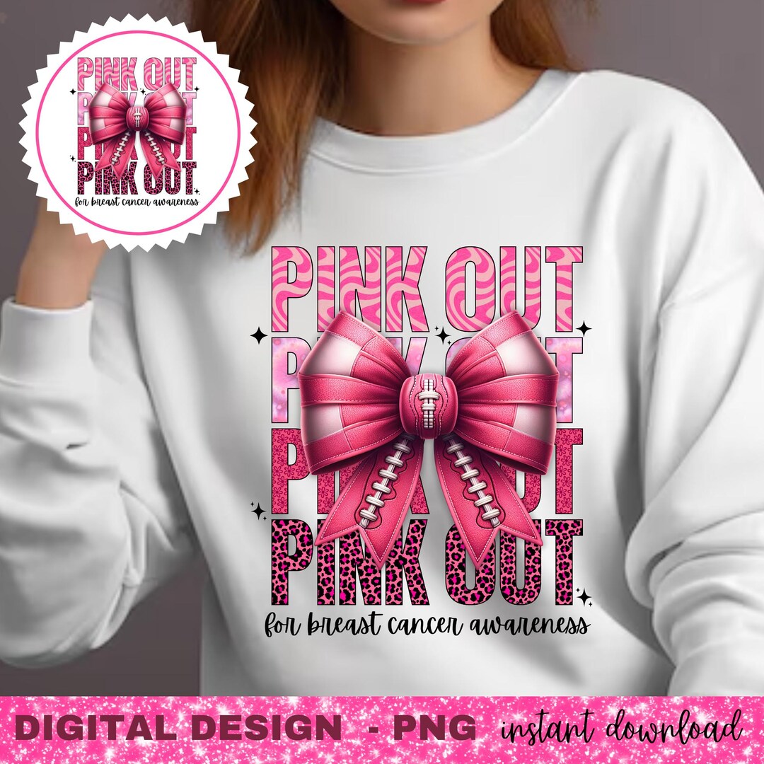 Football Pink Out Png, Breast Cancer Football Png, Breast Cancer ...