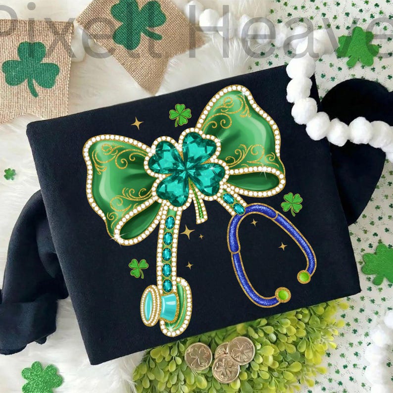 15+ St Patrick's Day Png Bundle Faux Rhinestone Sparkle Bling Crystal ...