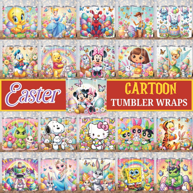 2500+ Easter Mega Bundle, Easter Png Bunde, Cartoon Easter Bundle ...