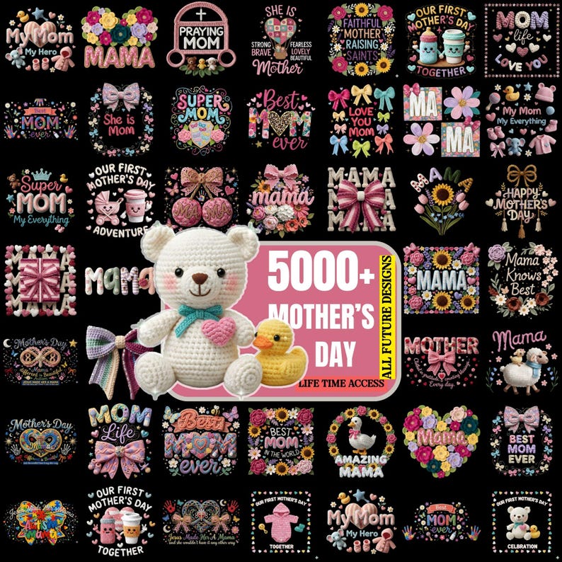 5000+ Mother's Day Png Mega Bundle, Mothers Day Clipart, Tumblers ...