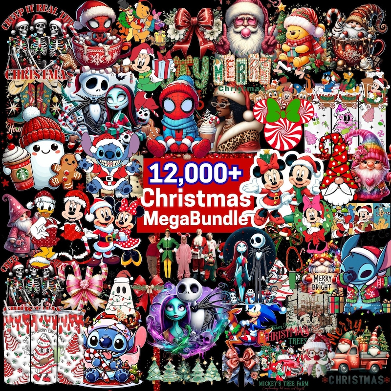 Christmas Gang Sheet Bundle - Etsy