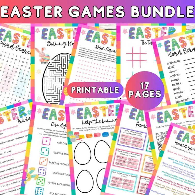 2500+ Easter Mega Bundle, Easter Png Bunde, Cartoon Easter Bundle ...