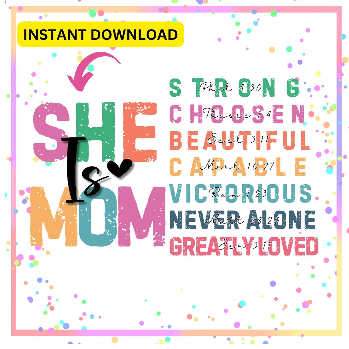 She is Mom/ Mama/ Mimi/ Gigi Png Bundle, Blessed Mom Png, Mom Shirt ...