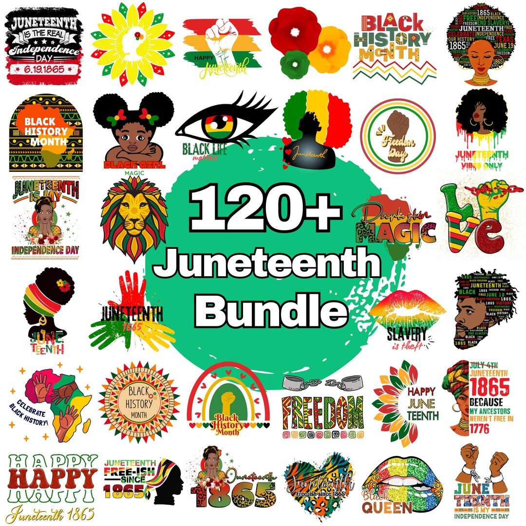 120+ Juneteenth Mega Png Bundle, Black History, African American Png ...