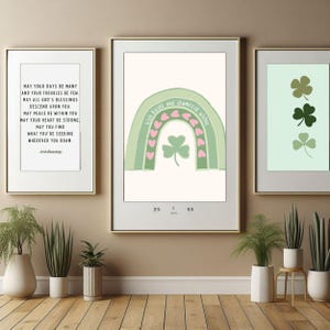 20+ St Patrick's Day Gallery, Lucky Wall Art Bundle, Retro St Patty's ...
