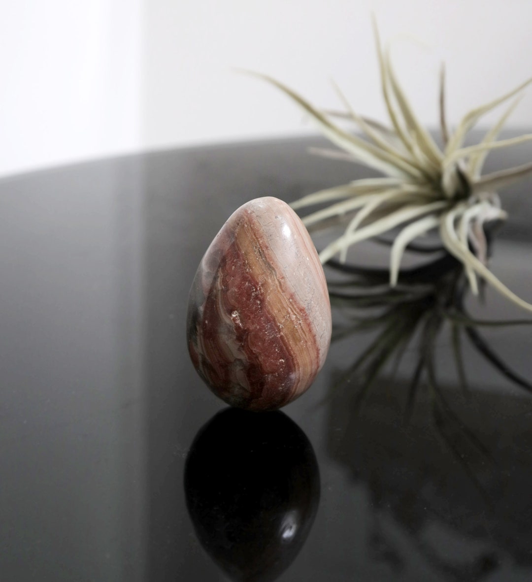Vintage Carved Brown Stone Egg, Farmhouse Figurine, Whimsical Kitchen ...