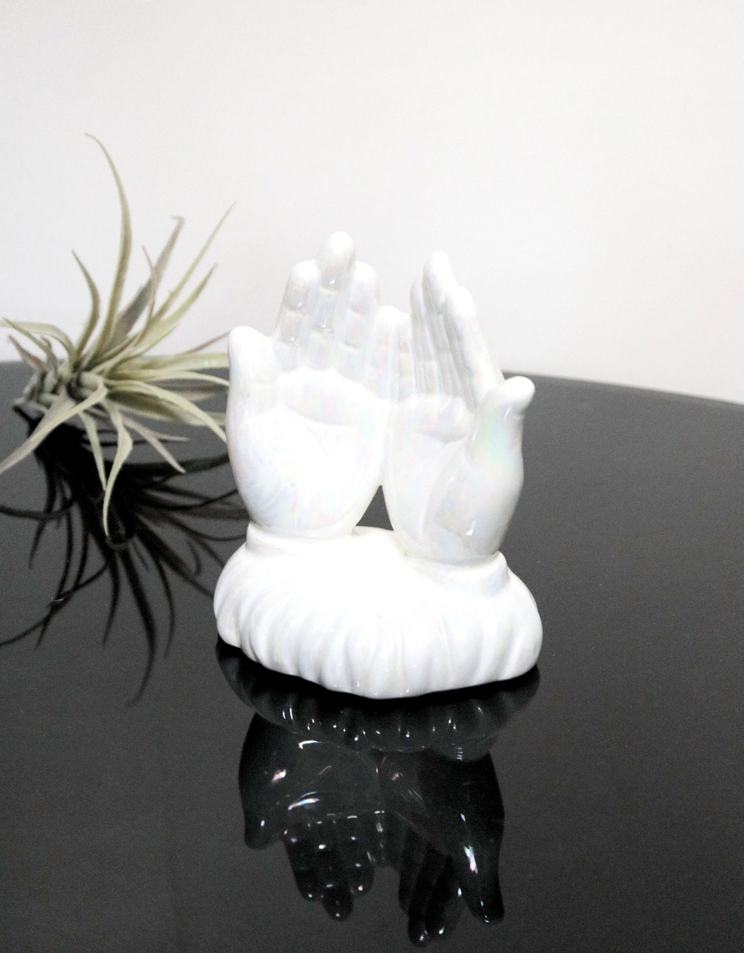 Vintage Iridescent Praying Hands Figurine, First Communion Gift ...