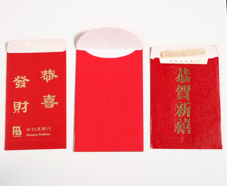 CHOICE - Vintage Fruit Tree Chinese New Year Red Pockets W/ Gold ...