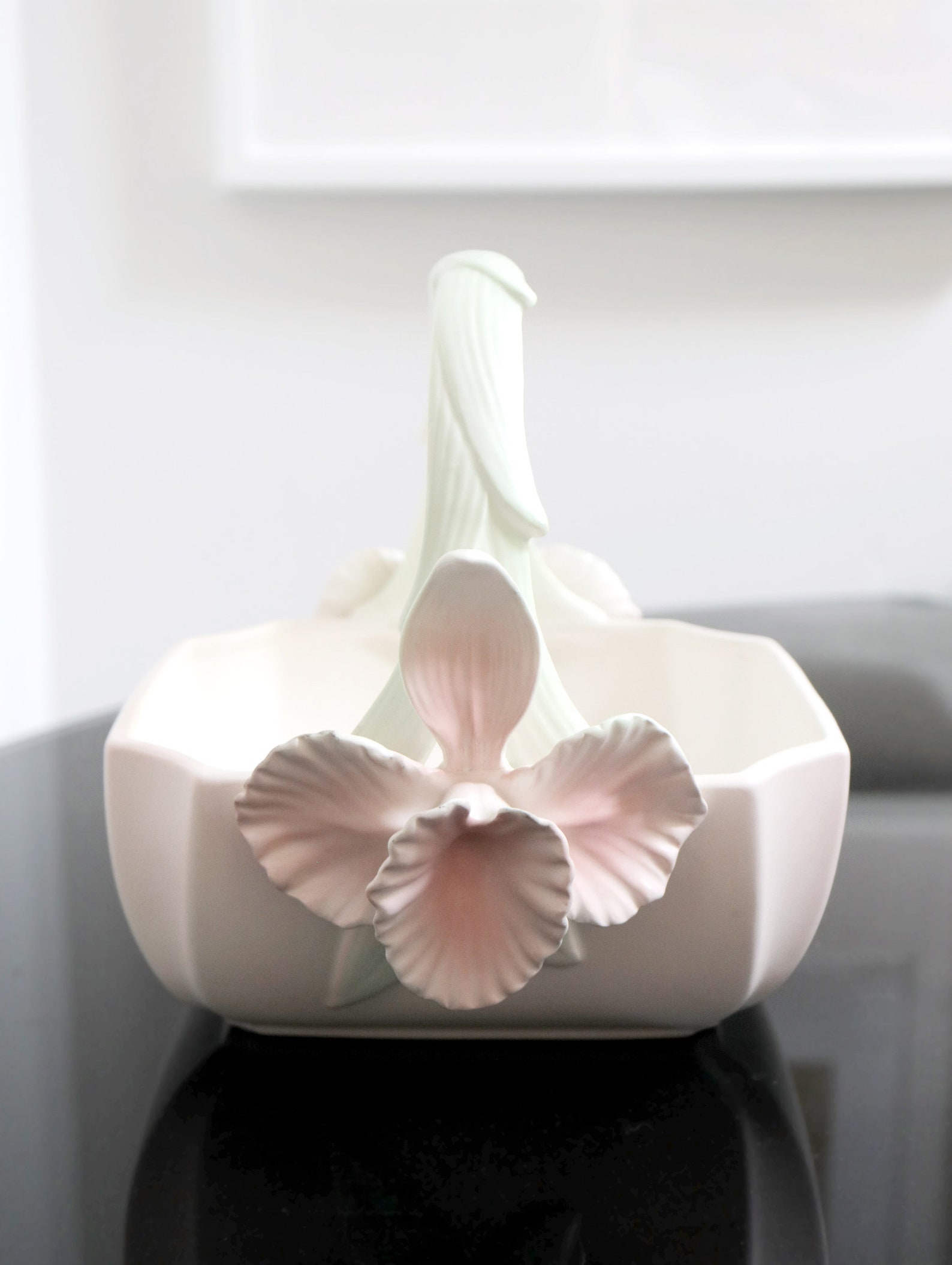 AS IS REPAIRED Vintage Pink Iris Basket by Fitz & Floyd - Etsy