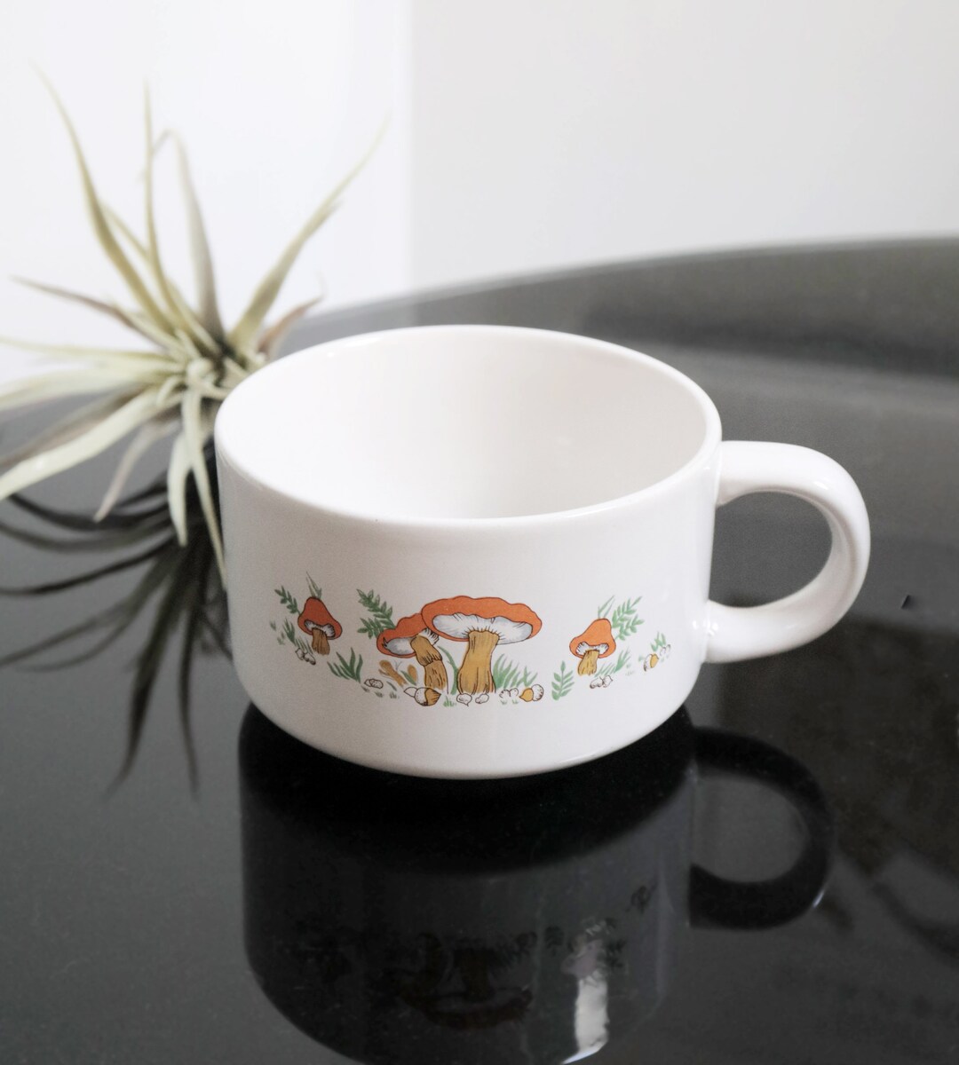 80s Retro Mushroom Soup Mug, Kitsch Ceramic Bowls, Fun & Whimsical ...