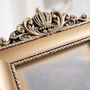Vintage Ornate Golden Rectangle Swivel Picture Frame, Victorian Goth ...