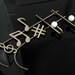 Vintage Brass Music Note Wall Hook, Solid Gold Tone Metal Wall Hanging ...