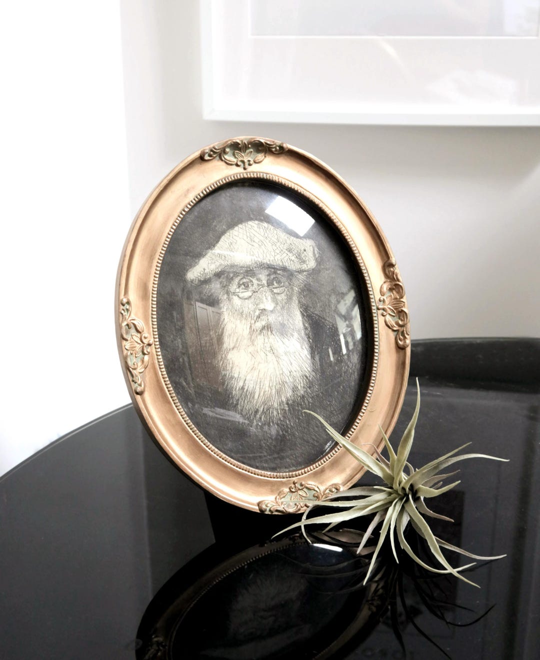 Vintage Gold Tone Victorian Style 8" X 10" Ornate Oval Picture Frame W ...