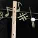 Vintage Brass Music Note Wall Hook, Solid Gold Tone Metal Wall Hanging ...