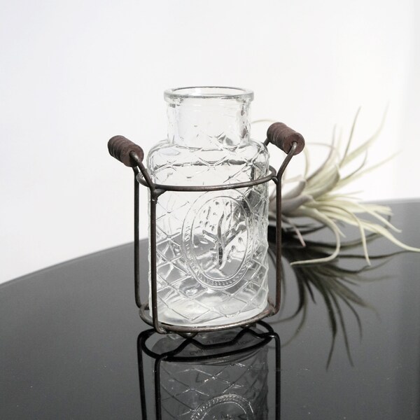 Rustic Glass Bottle - Etsy