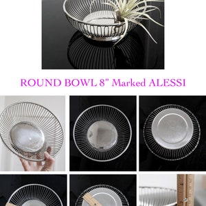 CHOICE - Vintage Alessi Style Wire Fruit Basket - Silver, Mid Century ...