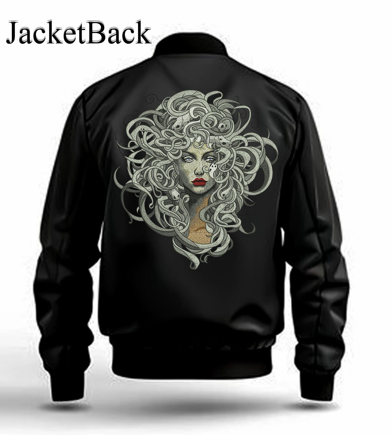 Medusa Embroidery Design: Gothic Snake Face PES File (digital Download ...