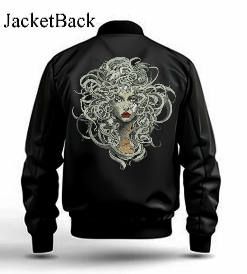 Medusa Embroidery Design: Gothic Snake Face PES File (digital Download ...