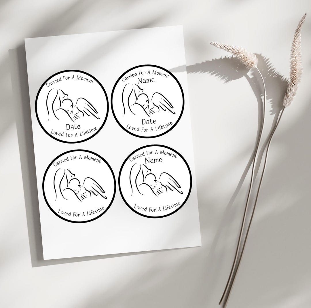 Personalized Baby Loss Memorial Stickers | Custom Angel Baby ...