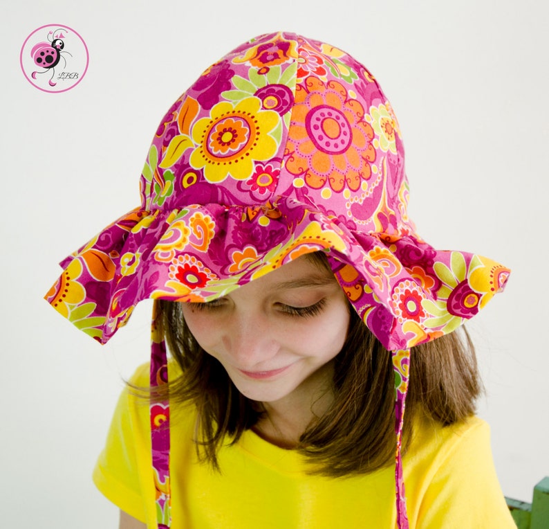 Ruffle Sun Hat Sewing Pattern PDF. Sizes 0-10 Years. - Etsy
