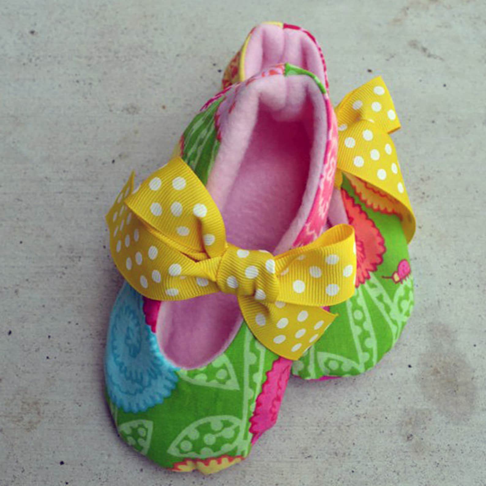 Girls' Ballet Flat Sewing Pattern PDF. Sizes Toddler/girl 8-13 and ...