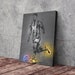 Lionel Messi Poster Neon Argentinian Soccer Player Canvas Wall Football ...
