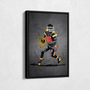 Patrick Mahomes Neon Poster Kansas City Chiefs #15 NFL Framed Canvas ...
