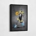 Stephen Curry Poster Neon Golden State Warriors NBA Canvas Wall Art ...