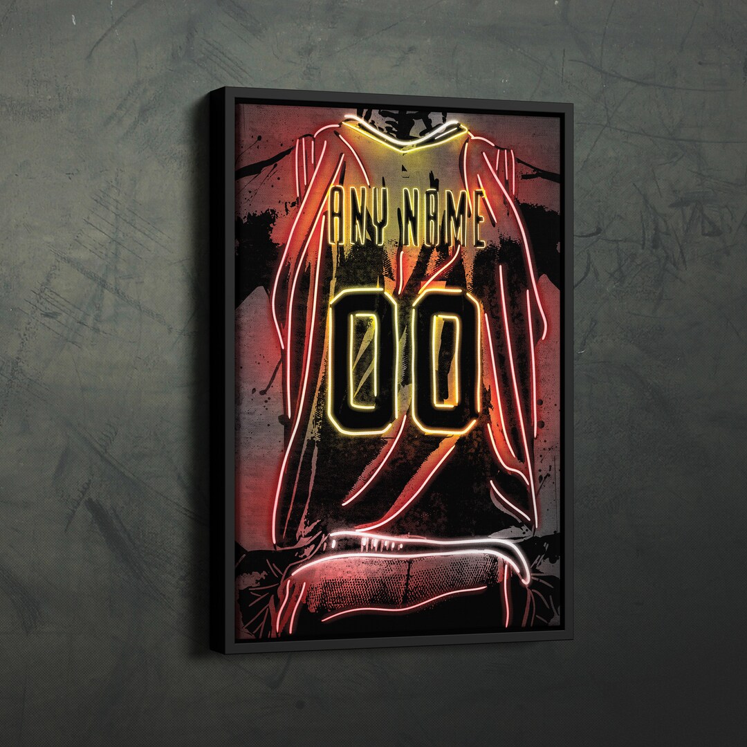 Atlanta Hawks Jersey Neon Personalized Jersey Custom Name and Number ...