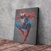 Spider-man Poster Neon Marvel Comics Canvas Wall Art Home Decor Framed ...