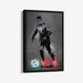 Lionel Messi Poster Neon Argentinian Soccer Player Canvas Wall Football ...