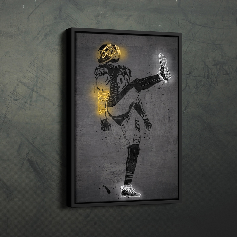 Steelers Neon Poster - Etsy
