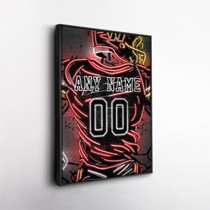 Washington Commanders Jersey Neon Personalized Jersey Custom Name and ...