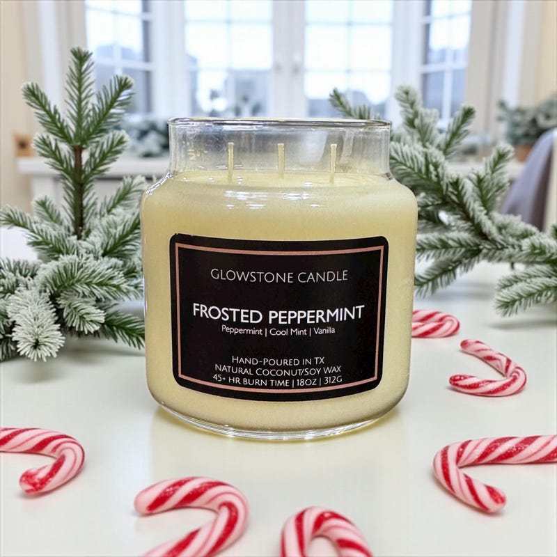 Peppermint Candles - Etsy