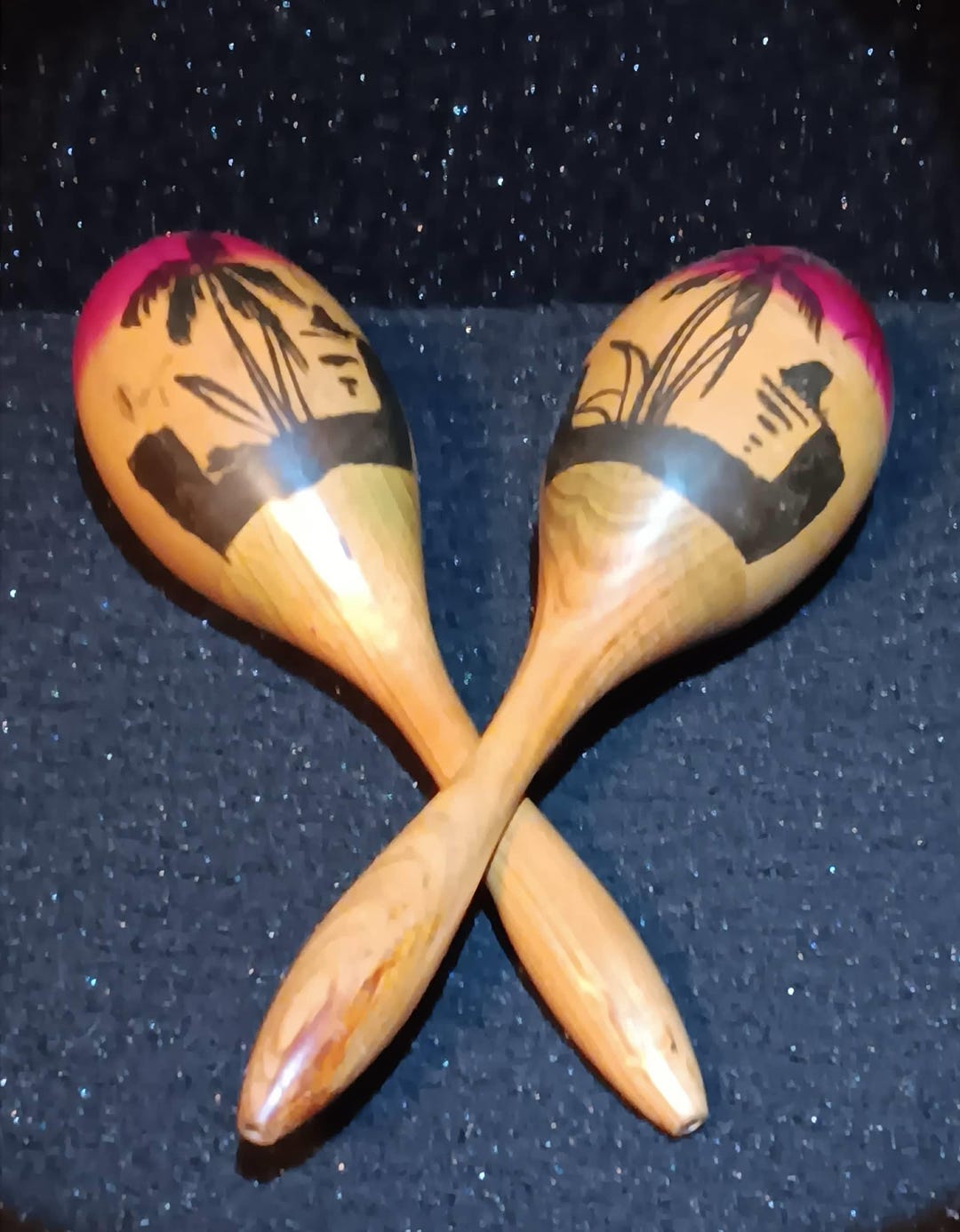 Wooden Maracas Hand Painted - Etsy