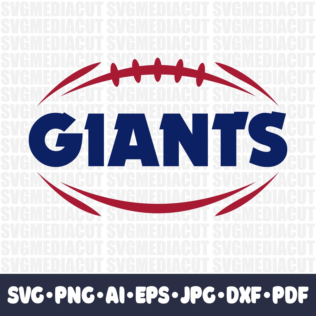 Giants Football SVG Cricut Cut File. Love Team PNG Clipart. Rugby ...