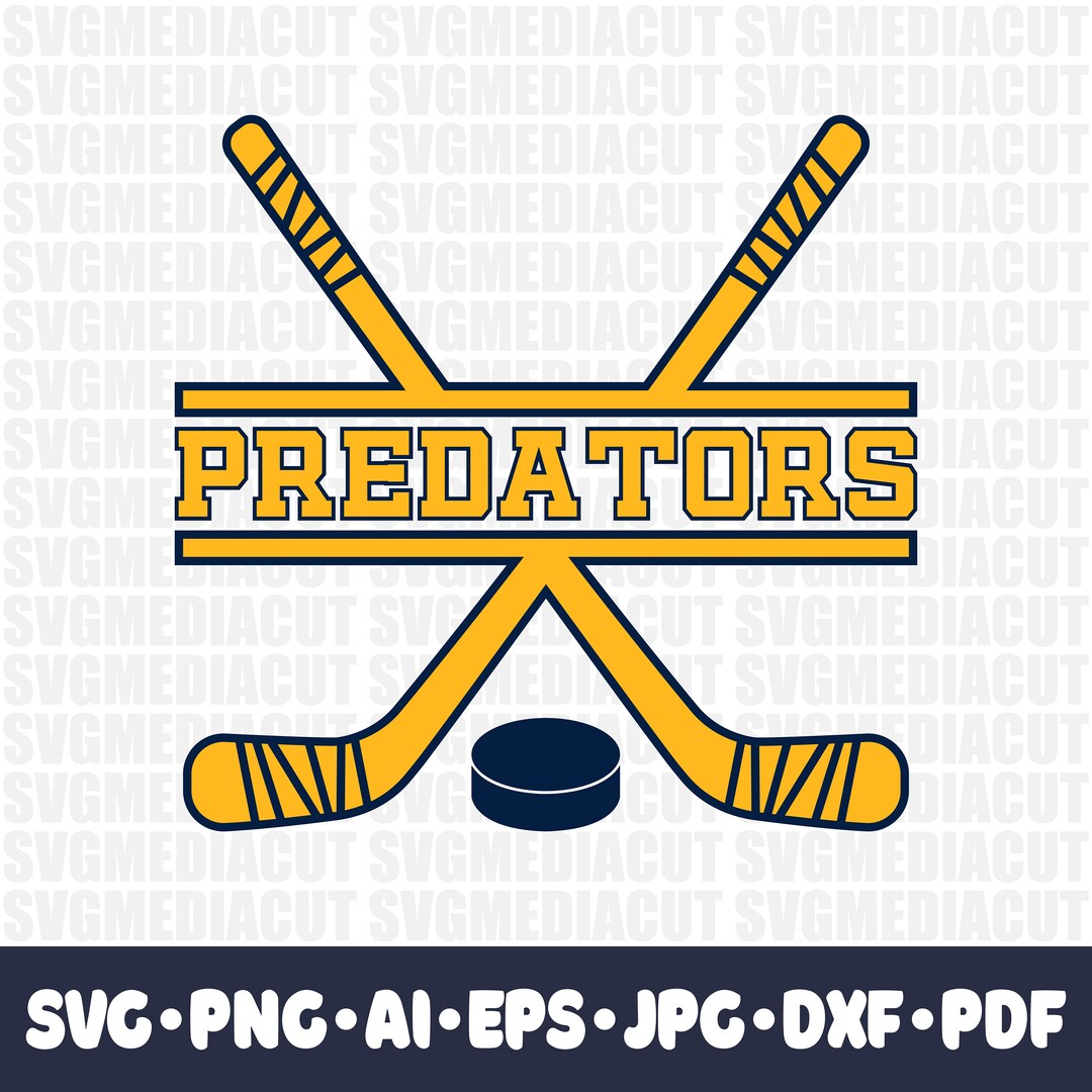 Predators Hockey SVG Cricut Cut File. Hockey on Ice Team PNG Clipart ...