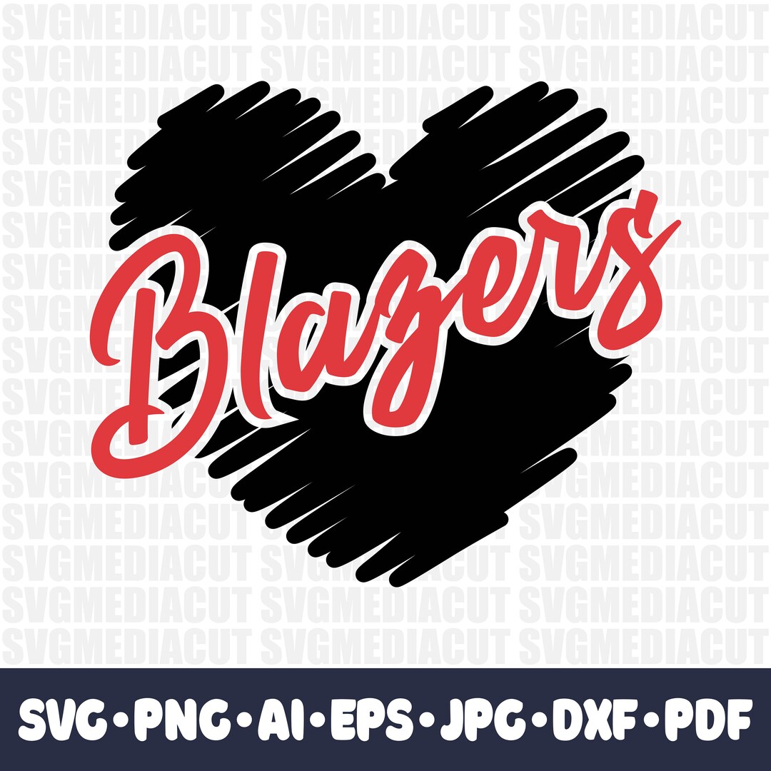 Trail Blazers Basketball SVG Cricut Cut File. Love Team PNG Clipart ...