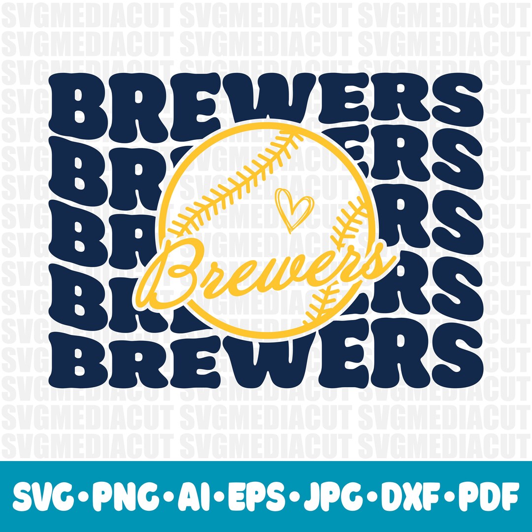 Brewers Baseball SVG Cricut Cut File Love Baseball Team PNG Clipart ...