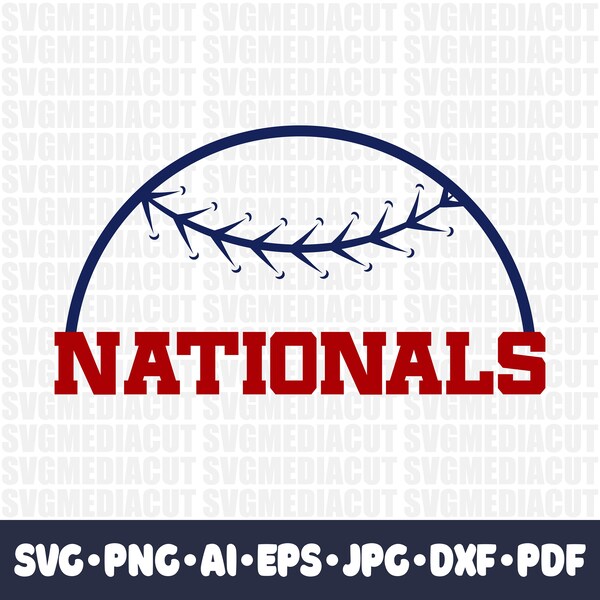 The Nationals Baseball Svg - Etsy