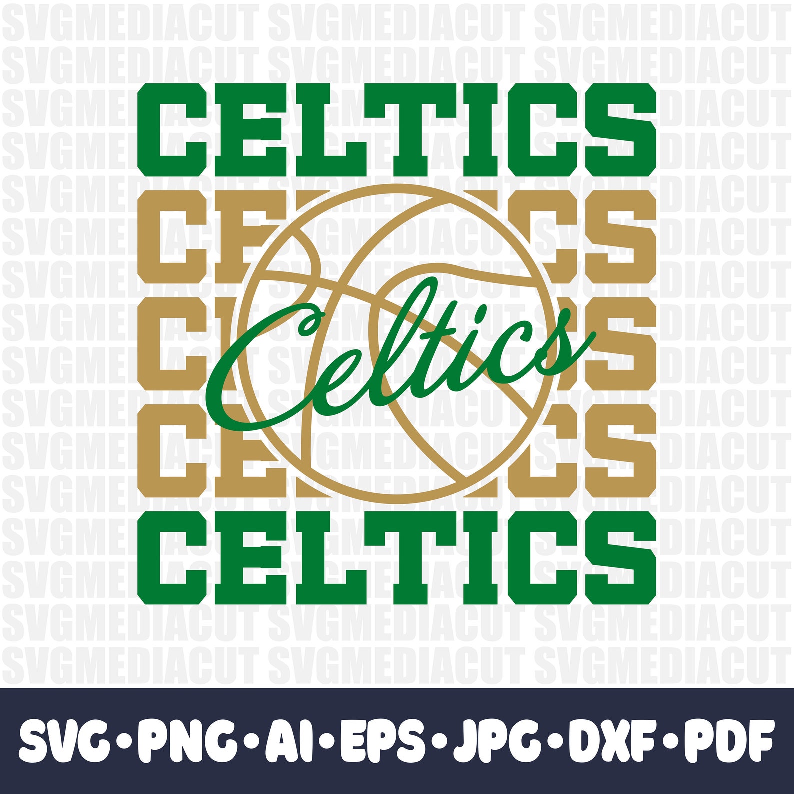 Celtics SVG Cricut Cut File. Basketball Team PNG Clipart. Cheer ...
