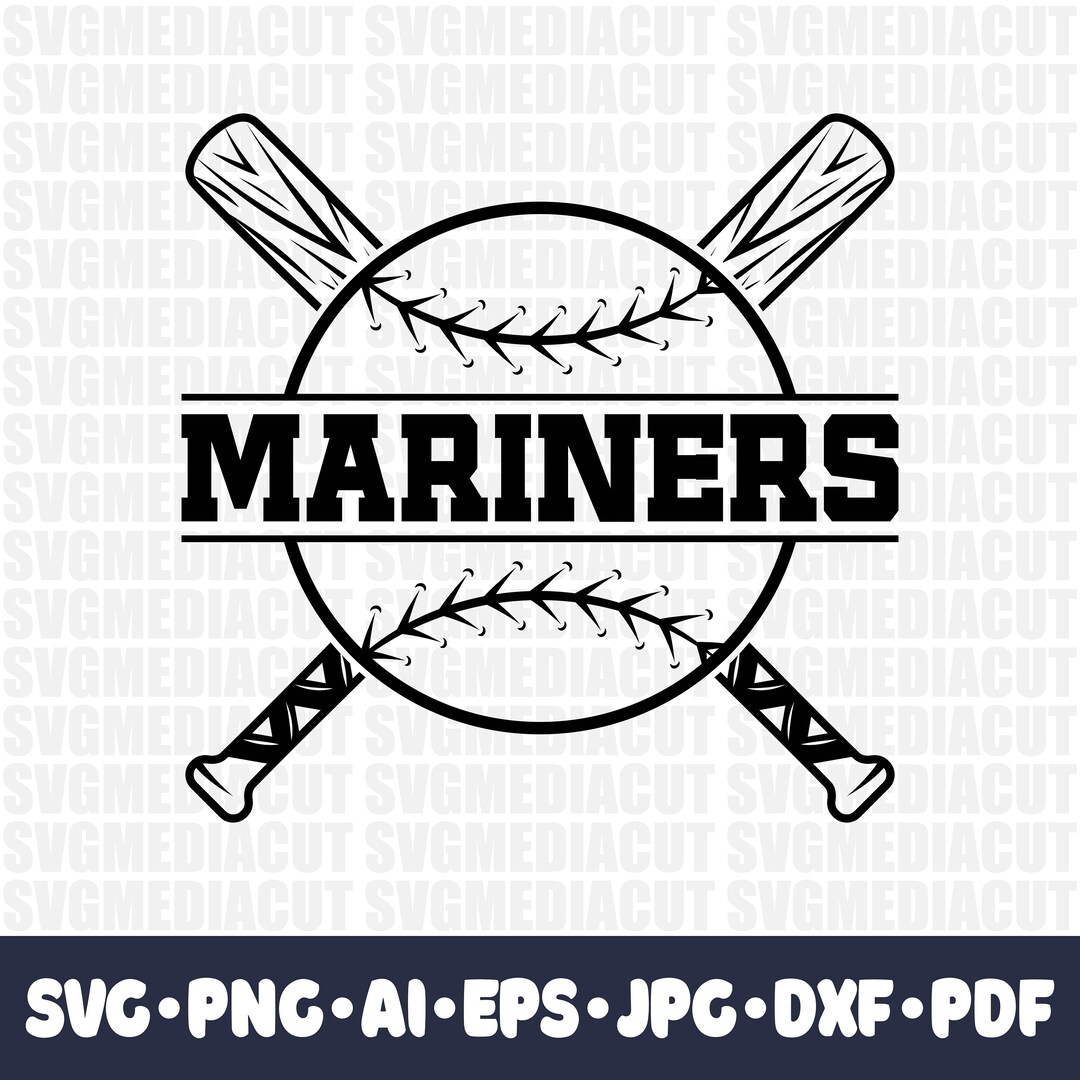 Mariners Baseball SVG Cricut Cut File Love Baseball Team PNG Clipart ...
