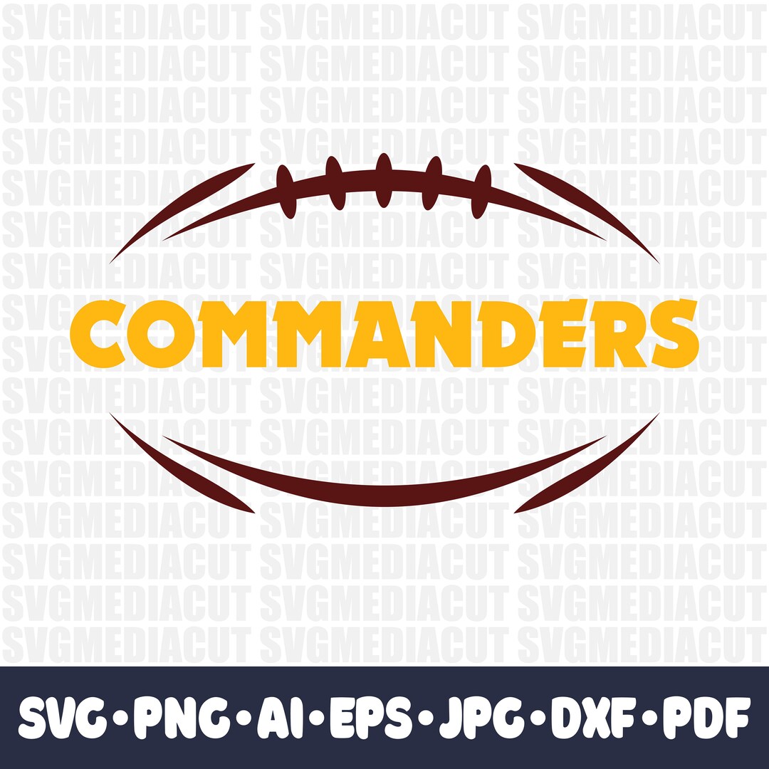 Commanders Football SVG Cricut Cut File. Love Team PNG Clipart. Rugby ...