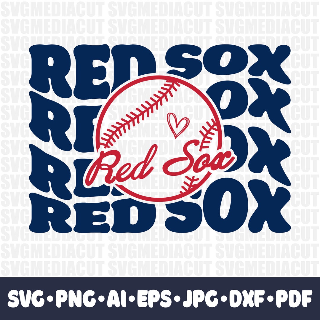Red Sox Baseball SVG Cricut Cut File Love Baseball Team PNG Clipart ...