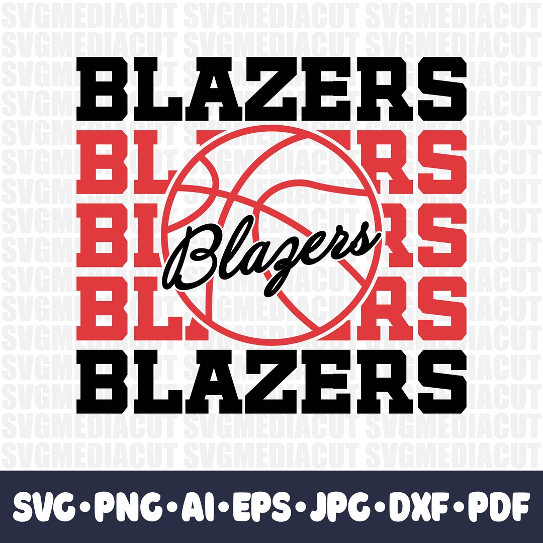 Trail Blazers SVG Cricut Cut File. Basketball Team PNG Clipart. Cheer ...