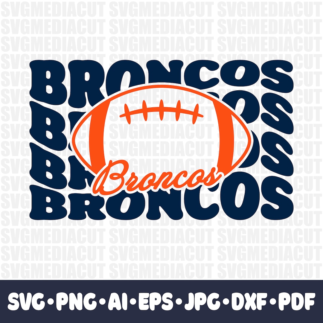 Broncos Football SVG Cricut Cut File. Love Team PNG Clipart. Rugby ...