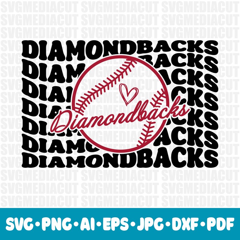 Diamondbacks Baseball SVG Cricut Cut File. Love Baseball Team PNG ...